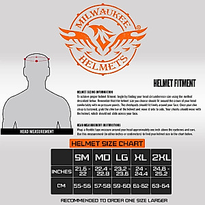 Milwaukee Helmets MPH9815DOT Breeze Gloss Black Advanced Motorcycle Modular Helmet Biker w/Drop Down Visor - Small