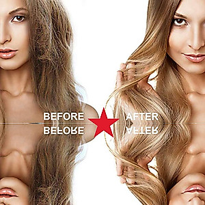 Moroccan Keratin Gold Series Brazilian Keratin Hair Treatment Blowout Smoothing Straightening Hair Professional Salon Grade Long Lasting Natural Organic Results (Large 4 pc set)