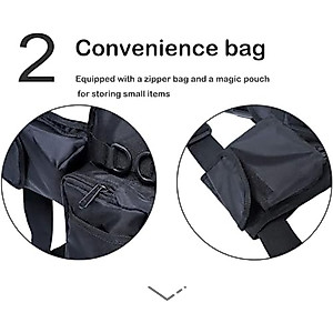 Ltvystore Archery Bag Outdoor Canvas Arrow Quiver Hunting Three Tube Archery Bag Waist Span Archery Accessories Archery Bag (black/three tupe)