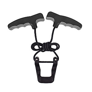 Compound Bow Crossbow Rope Cocking Device Pull Aid 4-Finger Silicone Wrapped Handle Hunting Shooting Assist Tool