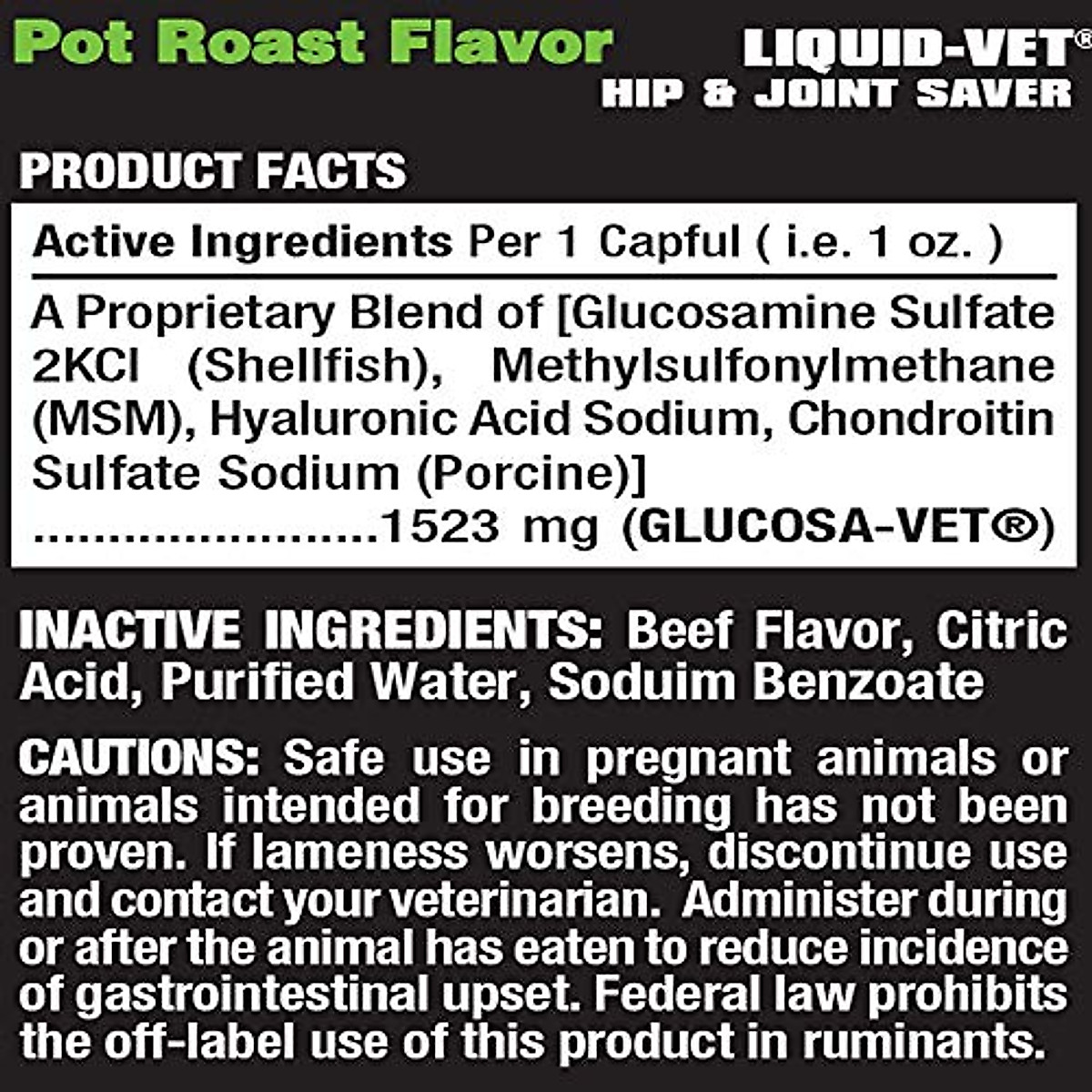 Liquid-Vet K9 Hip & Joint Saver, Pot Roast, 16 oz