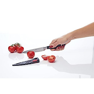 MasterClass All Purpose Small Kitchen Knife with EdgeKeeper Knife Sharpener Sheath, Stainless Steel, 11 cm