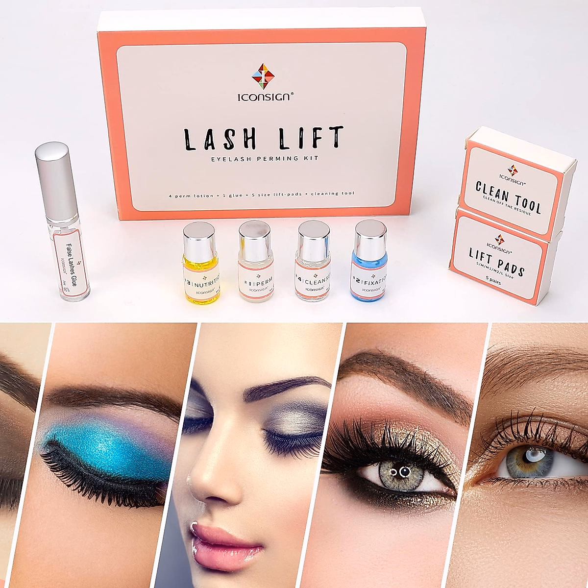 Lash Lift Kit, Eyelash Perm Kit, Professional Eyelash Curling Lash Extension Set, Glue Upgraded Version, Lash Extensions, Lash Curling, Semi-Permanent Curling Perming Wave Suitable For Salon