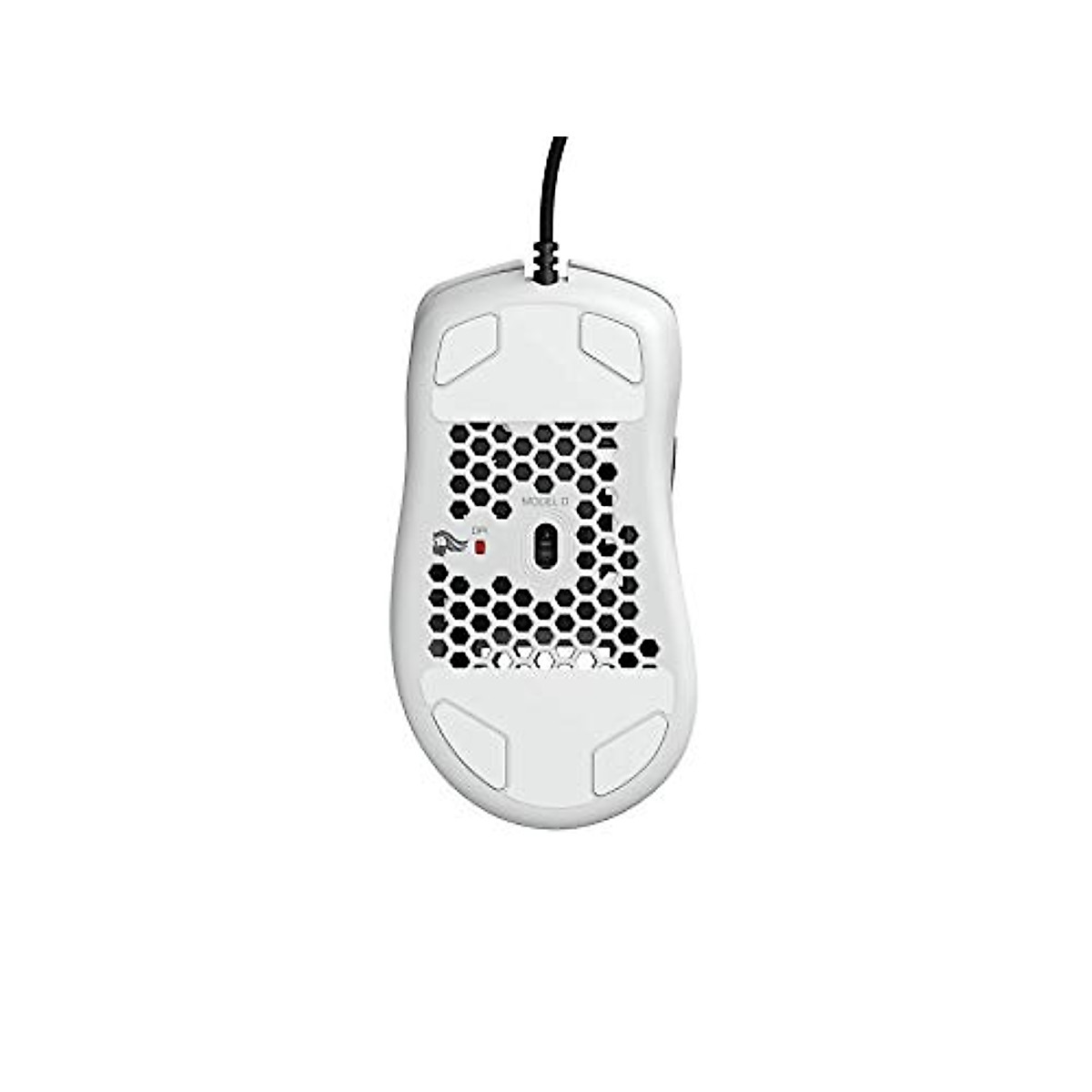 Glorious Gaming Mouse - Glorious Model D Honeycomb Mouse - Superlight RGB PC Mouse - 68 g - Matte White Wired Mouse