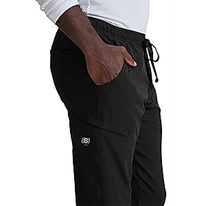 BARCO Skechers Vitality SKP551 Men's Crew Scrub Pant Black L
