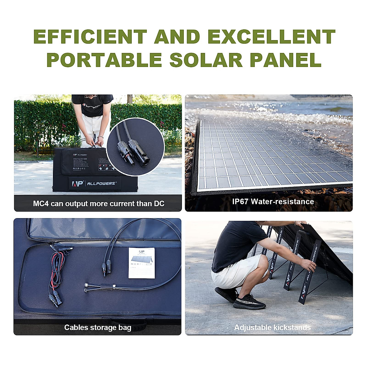 ALLPOWERS S2000 Pro Portable Power Station with Panels Included, 1500Wh MPPT Solar Generator 2400W with Portable Solar Panel 400W for RV Outdoor Camping Home Emergency