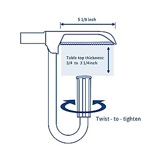 Hook On High Chair, Clip on High Chair for Babies and Toddlers, Portable & Foldable Table High Chair for Home and Travel, Portable Baby Chair for Eating(Navy Blue)