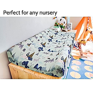 Mountain Baby Changing Table Pad Cover for Boys and Girls, Diaper Changing Pad Cover Sheets for Newborn Infant, Washable, Soft Breathable
