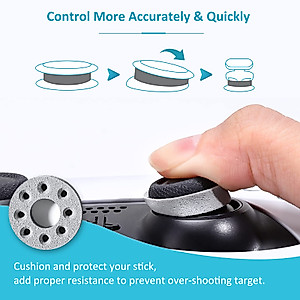 MoKo 18 Pcs Precision Rings Aim Assist Rings Motion Control for ROG Ally, Legion Go, PS5, Steam Deck, PS4, Xbox Series X/S, Xbox One, Switch, Switch OLED, Switch Pro Controller, 4 Different Strengths