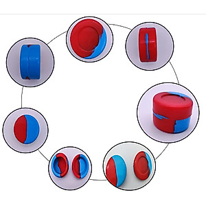 Gentcy Silicone 5ml Lots Silicone Container Box 18 colors 100pcs