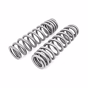 Rough Country Front Dual Rate Coil Springs for 13-22 Polaris Ranger - 9605 Black
