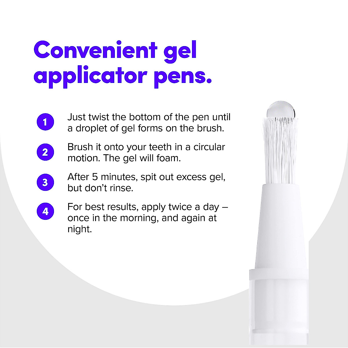 SmileDirectClub Teeth Whitening Kit - 8 1.4ml Gel Pens - Professional Strength Hydrogen Peroxide - Pain Free and Enamel Safe - Up to 9 Shades Whiter in 1 Week