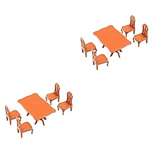 Totority 2 Sets Kids Resin Table and Chairs Child Mini