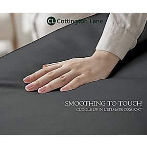 Cot Sheets Set (30" X 75") 4 PCs 400 Tc with 6 Inch Deep Pocket Dark Grey Solid - Cot Sheets for Daycare/Folding Bed/Rollaway Bed/Camp Bunk Beds/RVs/Guest Beds cot Sheet Set