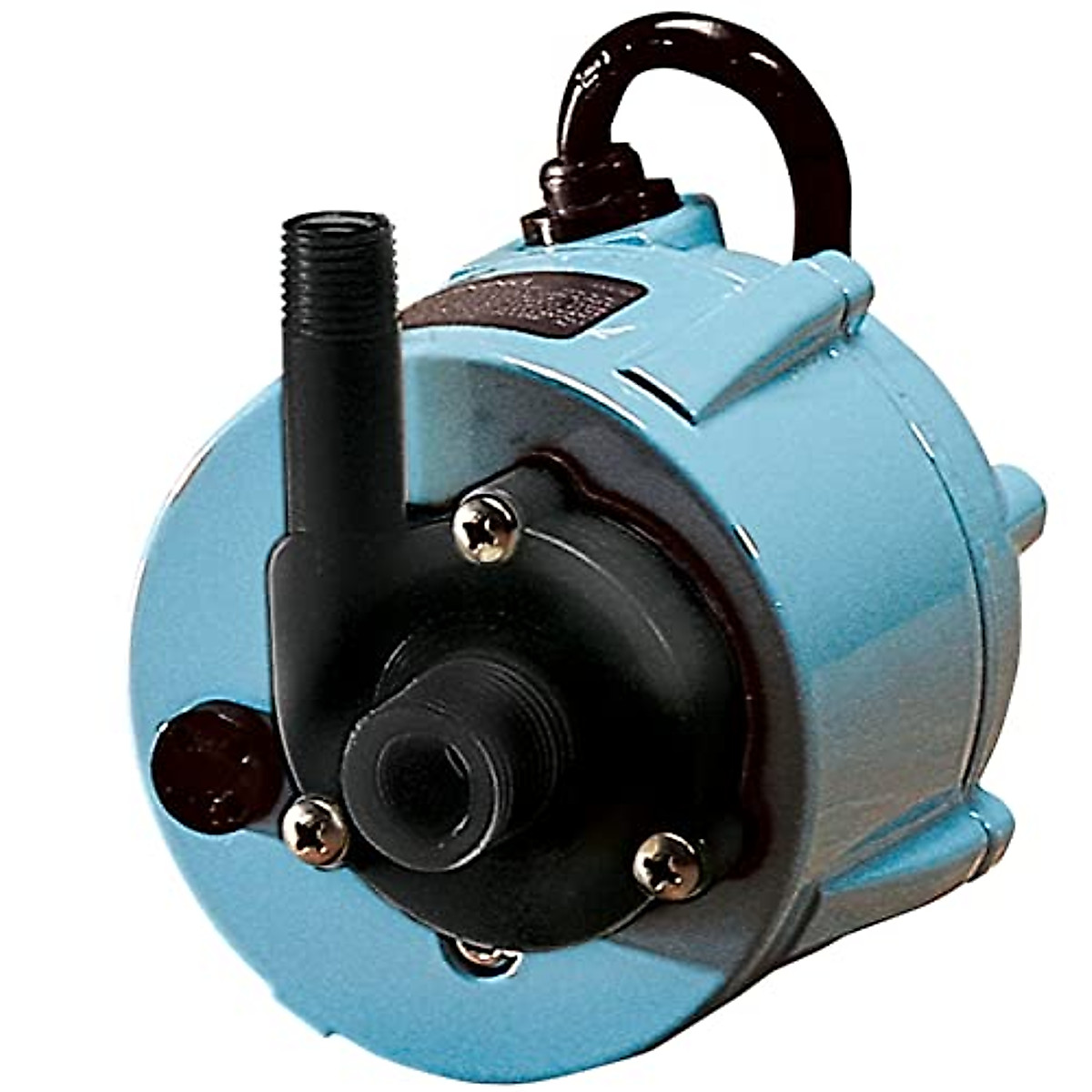 Little Giant 501203 205 GPH 115-Volt Manual Oil Filled Submersible or In-line Aluminum Direct Drive Pump, Blue, 1-42