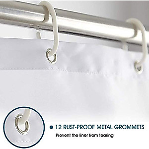 ArtSocket 4 Pcs Shower Curtain Set House Snowy Christmas Landscape Night with Non-Slip Rugs Toilet Lid Cover and Bath Mat Bathroom Decor Set 72" x 72"