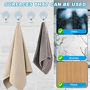 5Pcs Wall Suction Cup Clip, Sucker Clamp Plastic Suction Cups Holder Reusable Kitchen Plastic Round Clamps Holder Business Cards Clamp for Bathroom Kitchen Windows