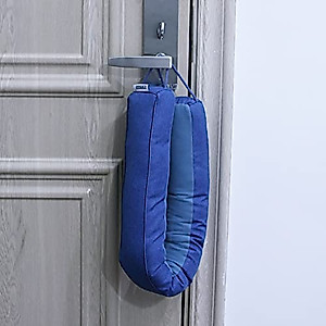 TORRAMI 36" Door Draft Stopper Under Bottom Insulation Noise Air Stopper 2.1LB,Sound Proof Draft Guard Seal for Doors and Windows - Blue Rectangle