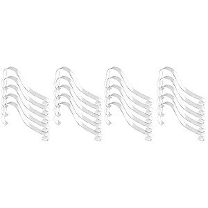 Shelf Bracket 20 Pcs Acrylic Clear Sandal Shoes Display Racks Stand Inserts Holders Shoe Support for Womens Shoes (Transparent) Clear Heels