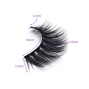 HIPRETTYUS 15 Pairs 3D Mink False Lashes, Wholesale Handmade Reusable 3D Faux Mink Fake Eyelashes, Wispy Long Full Natural Pack…