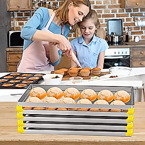 WXJ13 12 Pcs Tray Stackers for Harvest Right Freeze Dryer Trays Accessories Freezer Dividers(Yellow)