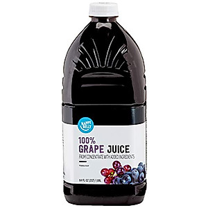 Amazon Brand - Happy Belly Grape Juice, Bottle, 64 fl oz (Pack of 1)