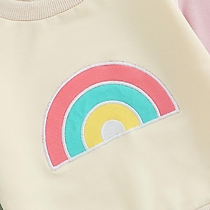 Thorn Tree Newborn Baby Girls Clothes Cotton Suit Cute Baby Kid Infant Toddler Play Wear Rainbow Outfits