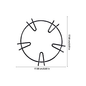 SOLUSTRE 6 Pcs Milk pan stand gas stove pan support gas ring trivet pot stovetop grate rack stove top hob replacement grill grates Kitchen Accessories bracket ring Gas stoves enamel