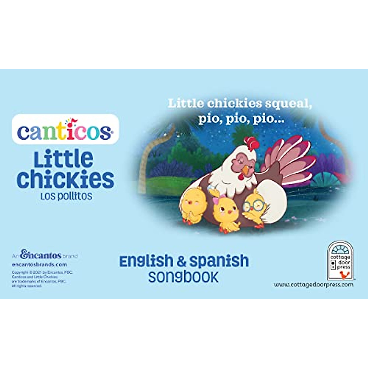 Canticos Little Chickies / Los Pollitos - Bilingual / Bilingüe 3-Button Sound Board Book for Babies and Toddlers (English and Spanish Edition)