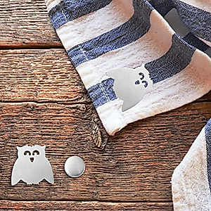 Zerodeko Home Decor Magnetic Tablecloth Weights Clip: 8pcs Curtain Drapery Weights Stainless Steel Table Clip Shape Table Cover Pendant for Outdoor Garden Picnic Table Covers Outdoor Decor