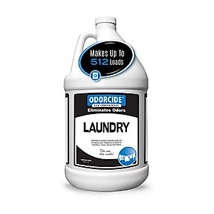Odorcide – 1 Gallon Concentrated Laundry Odor Eliminator for Strong Odor, All Laundry Uses – Safe, Non-Enzymatic Odor Neutralizer – Laundry Odor Remover for Smoke, Sweat & Pet Odors (1 Gal)