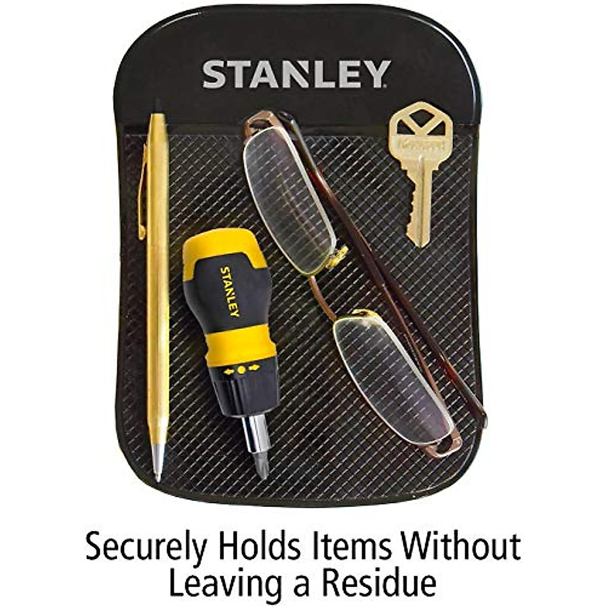 STANLEY S4006 4.5" x 6.5" Extra-Strong Anti-Slip Grip Dashboard Gel Pad for Cell-Phone, Tablet, GPS, Keys or Sunglasses