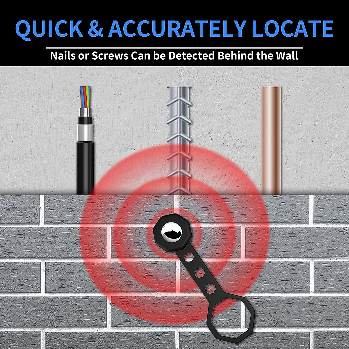 ENUODA Magnetic Stud Finder Wall Scanner 2 Pack Magnet Stud Finder Tool Wood Wall Magnet Stud Ball for Metal Concrete Drywall Plaster Wood Plywood Paneling Ceramic