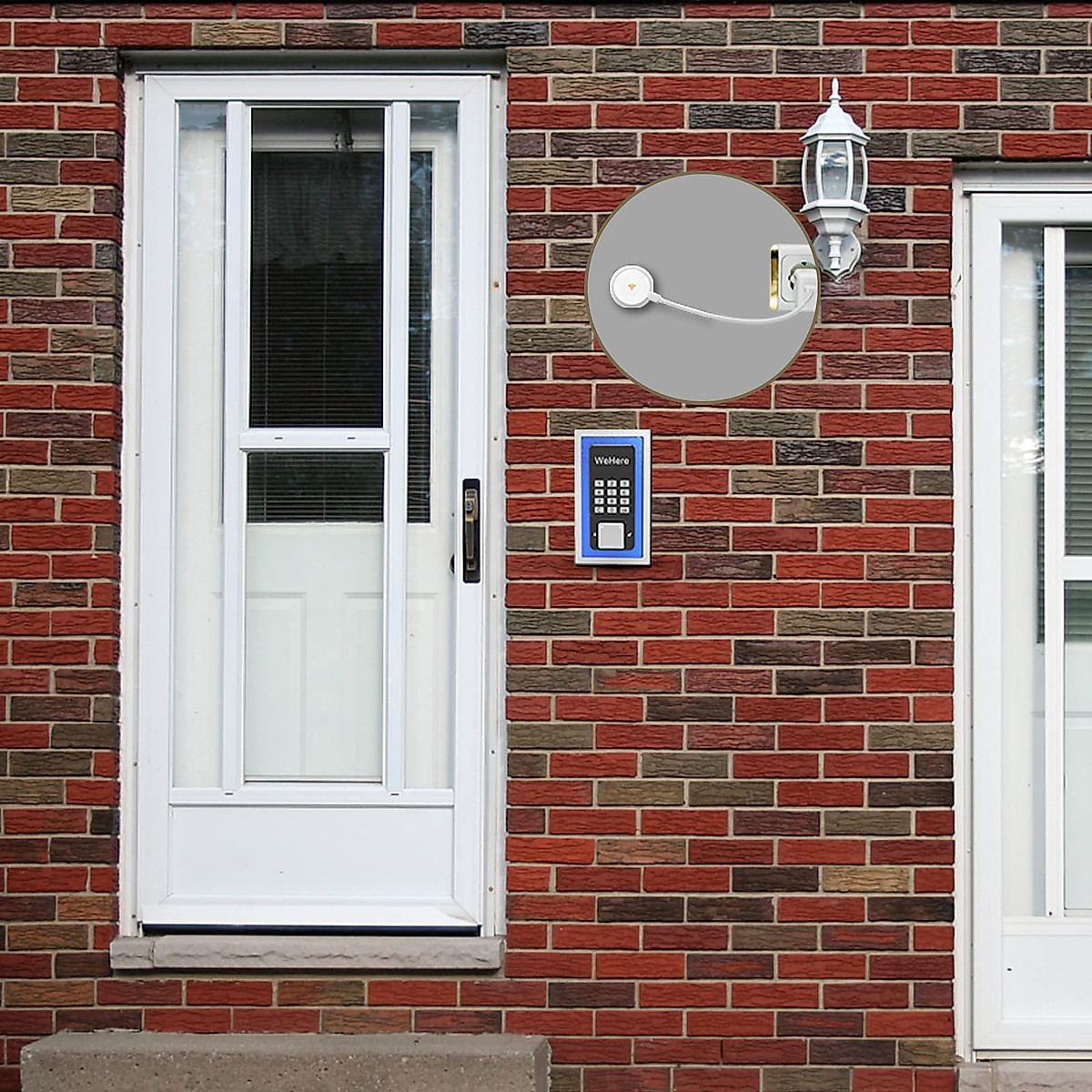 WeHere Wi-Fi Bridge (W100) & Door Sensor Suitable Smart Key Box & Smart Parcel Box,Record Door Opening/Closing Status