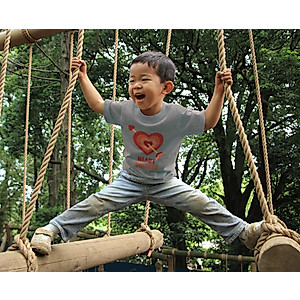 Wild and Happy Heart with Arrow Shirt for Toddler Boys in Grey 4T
