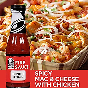 Taco Bell Fire Sauce Glass Bottle, 7.5 OZ 3-pack