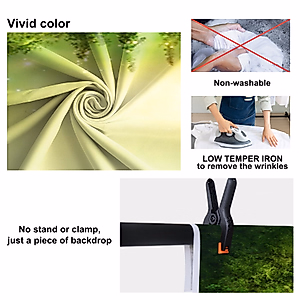 Baocicco Backdrop 3x5ft Enchanted Forest Photo Background Wonderland Fairyland Mystic Photo Booth Props Glitter Fantasy Backdrops for Adventure Scenery Photography Wedding Travel Journey Vacation