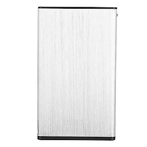 Dilwe YD0018 USB 3.0 HDD Portable Laptop Mobile Hard Drive, 2.5 Inch Silver Color Universal External Hard Drive for PC, 80G 2TB Mechanoco Hard Drive for Windows 7 8 10 Linux OS X 80G