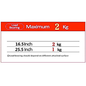 Wellgoods 1 Piece Small Spring Curtain Tension Rods Adjustable Extendable Rod for Cupboard Bathroom Window Closet -15.7 to 27.5 Inches