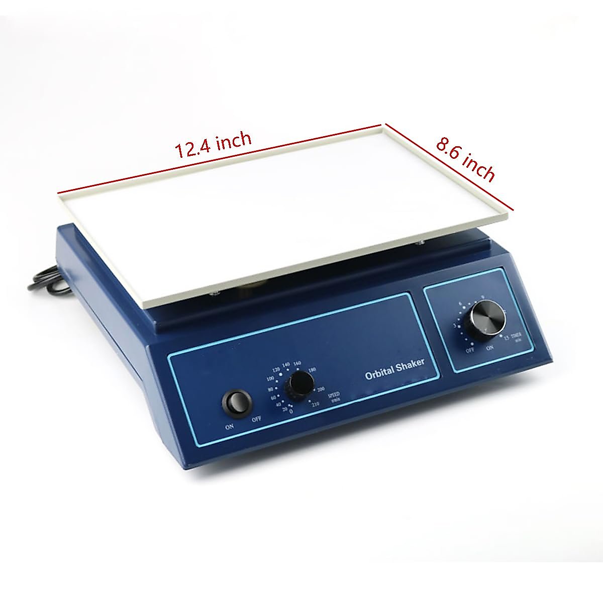 Orbital Shaker - LE8S Adjustable Lab Oscillator RPR Horizontal Rotator Shaker 0-210rpm Laboratory Orbit Shakers with Anti-Slip Platform