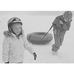 Bradley Snow Tubes: 50 inch Heavy Duty Inflatable Sledding Tubes for Adults - Towable Snow Fun! Best Snow Tubes for Sledding Adventure - Made in The USA!…