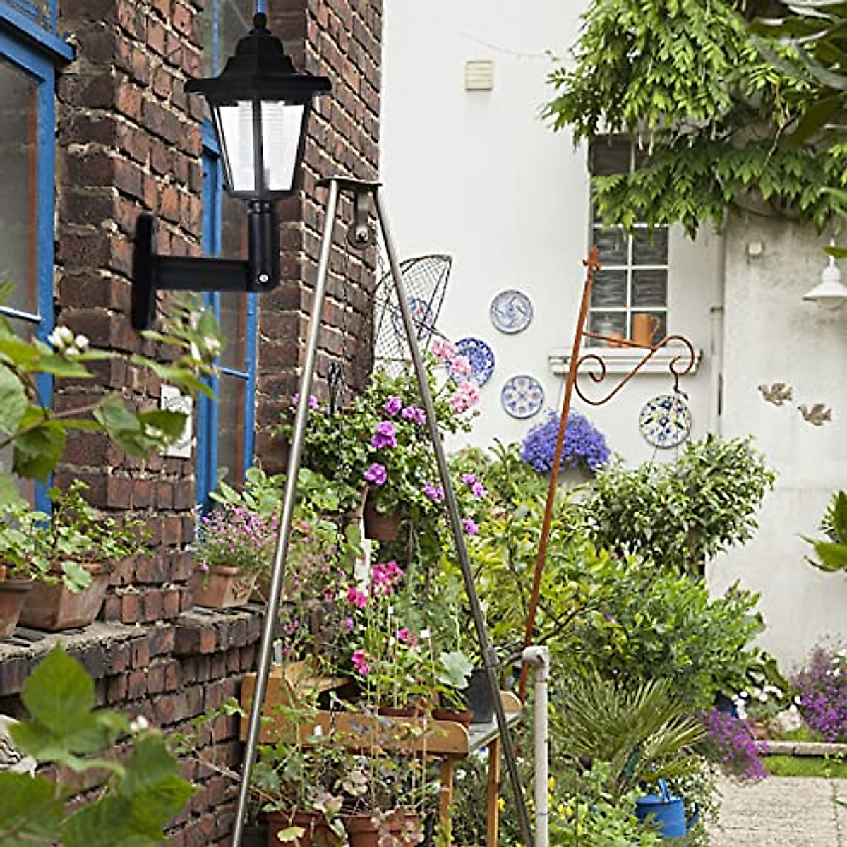 PMUYBHF Solar LED Lights Road Wall Mounted Installation Garden Fence Lights,Provide Brighter Lighting and Wider Detection Range,Decorate Garden