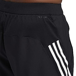 adidas mens AEROREADY 3-Stripes Short Primeblue Black X-Large