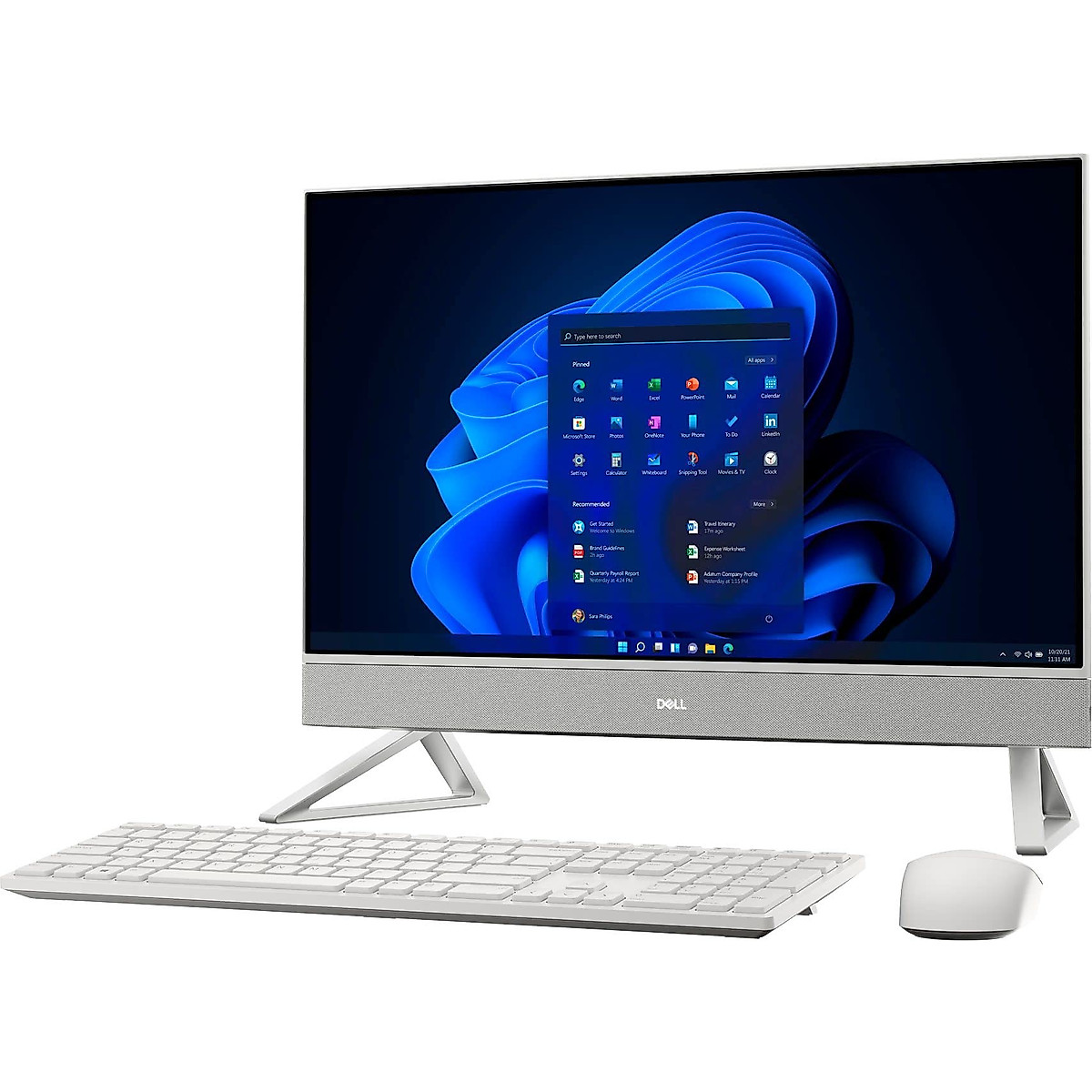 Dell 2023 Newest Inspiron 5410 24" FHD(1920x1080) Touchscreen All-in-One Desktop | 12th Gen Intel 10-Core i5-1235U Processor | WiFi 6E | Bluetooth | USB-C | 32GB DDR4 1TB SSD+1TB HDD | Win11 Pro