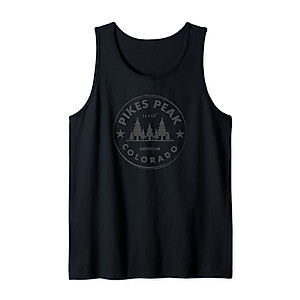 Pikes Peak Colorado - Mountain Forest CO Blackout Tank Top