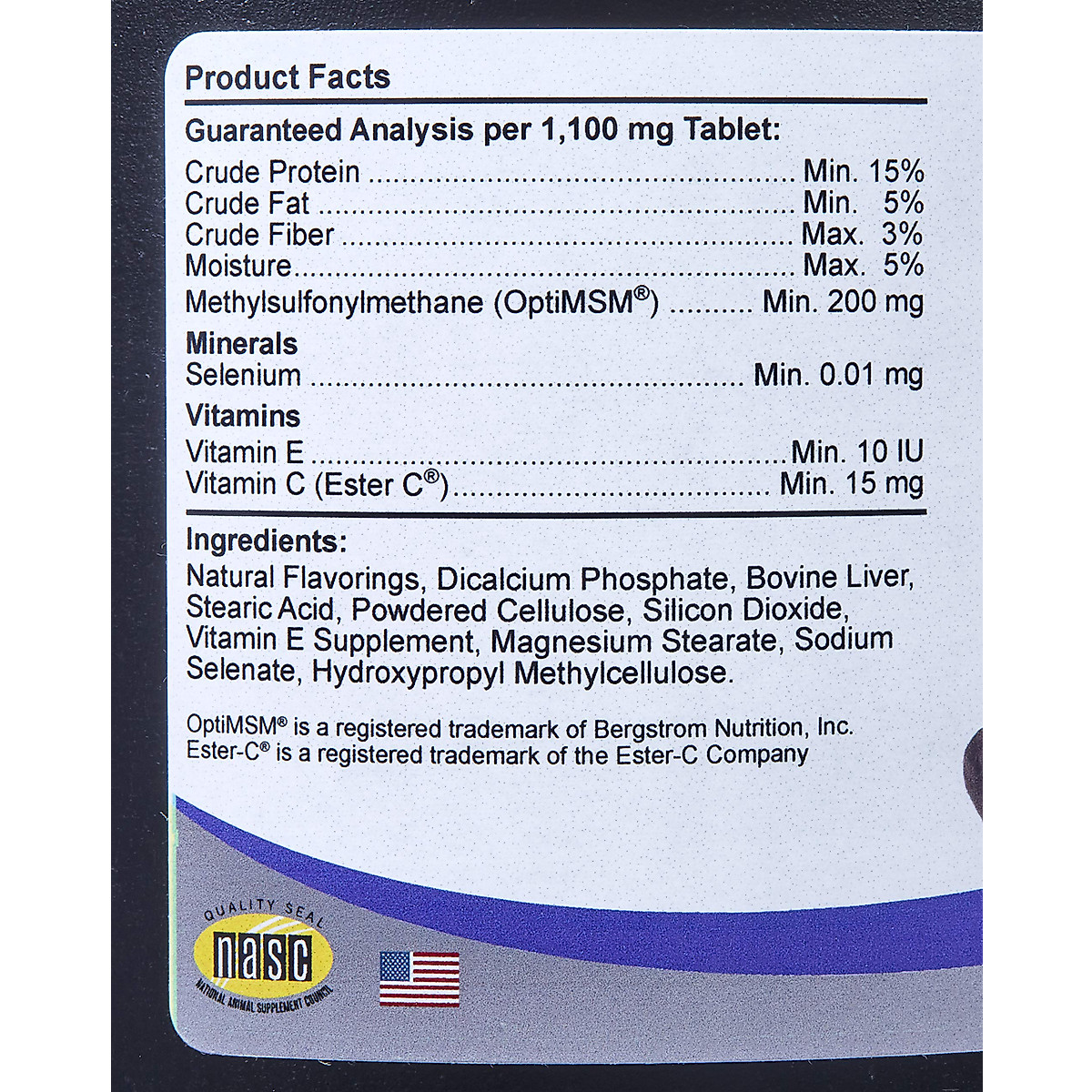 Kala Health COMFORT Antioxidant Supplement for Dogs, 1,000 Count, Immune Support and Helps Reduce Skin Allergies, Contains: MSM, Superoxide Dismutase, Selenium and Vitamin C & E, Made in The US