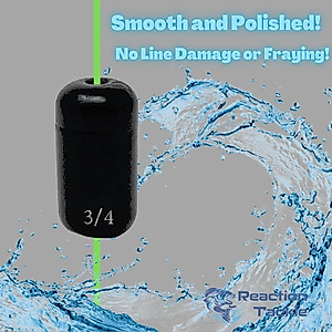 Reaction Tackle Tungsten Barrel Weights - 1/8oz-black