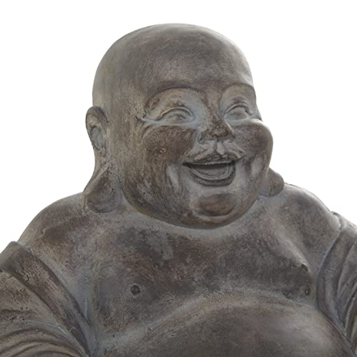Deco 79 Magnesium Oxide Buddha Indoor Outdoor Meditating Garden Sculpture, 23" x 19" x 18", Brown