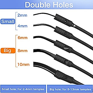 A'ceisme Glasses Strap, Eyeglasses Strap Holder for Sports, Silicone Sunglasses Strap for Men Women Kids, Adjustable Eye Glasses String Strap Eyewear Retainers,Eyeglass Straps, 2PCS，Black (20 inches)