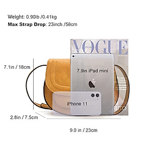 AFKOMST Crossbody Bags for Women,Small Saddle Purse and Boho Cross Body Handbags,Vegan Leather